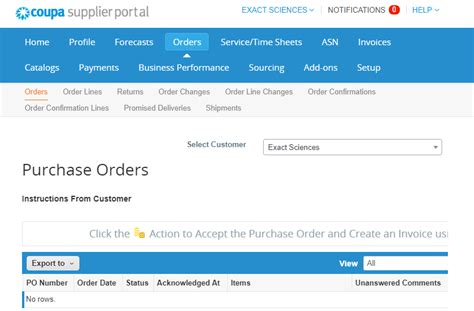 Purchase Order Process Supplier