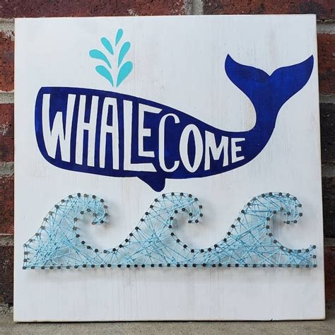 Anchor Diy String Art Pattern With Instructions Etsy