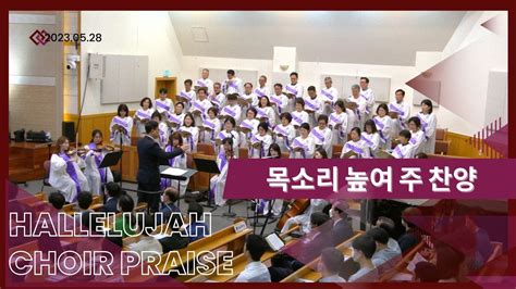 목소리 높여 주 찬양 할렐루야찬양대 Youtube