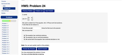 Solved We want to determine if the equation 𝐴𝐱 Ax Chegg com