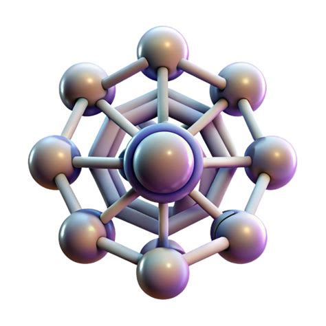 Dramatic Creative Nanotechnology Structure Abstract Design Isolated