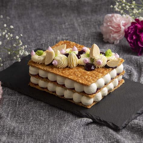 Mille Feuille Cake Eggless Ovenfresh