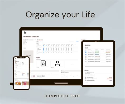 Notion Dashboard Template