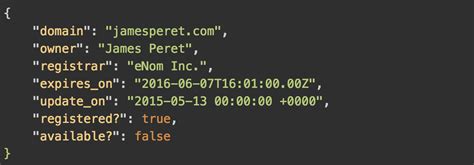 Whois Json Api · J1x Blog