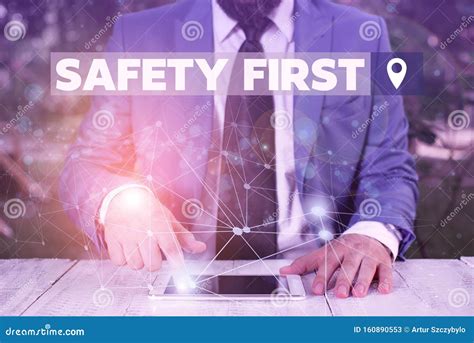 Word Writing Text Safety First Business Concept For Said To Mean That