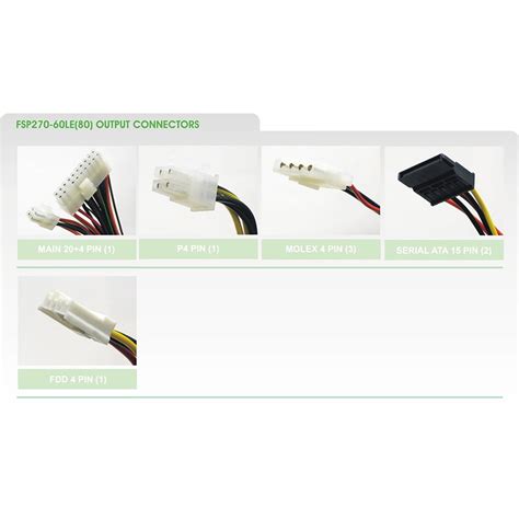 FSP Group Mini ITX Flex ATX W New Power Supply Output Smart Thermal Control Electronics