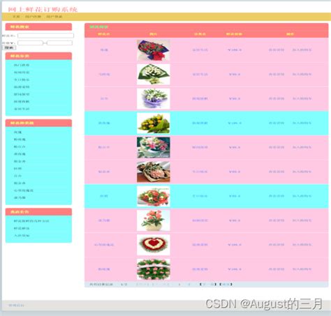 网上鲜花订购系统（javaweb）在线鲜花订购系统h图 Csdn博客