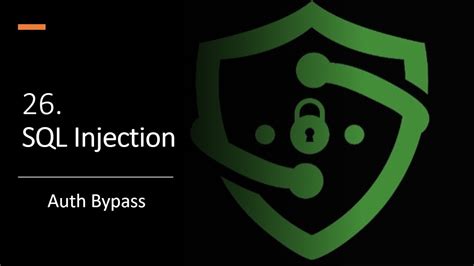 26 Sql Injection Auth Bypass Youtube