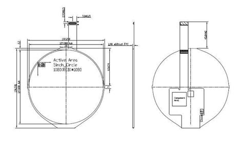 Inch Round Lcd Module Mipi Interface Circular Lcd Screen Smart Tft Lcd Display
