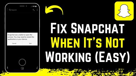 How To Fix Your Snapchat When It S Not Working YouTube