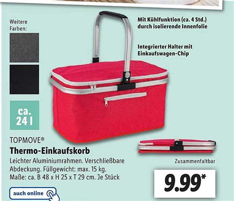 Topmove Thermo Einkaufskorb Angebot Bei Lidl 1prospektede