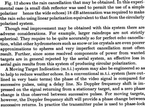 Reduction Of Rain Clutter Using Circular Polarization Download Scientific Diagram
