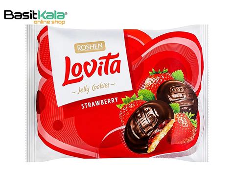 قیمت، مشخصات و خرید بیسکوییت لاویتا با لایه ژله توت فرنگی و روکش شکلاتی 420 گرم روشن Roshen