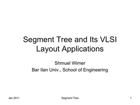 3 Segment Tree Applications