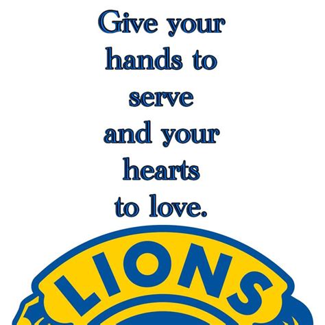 Join The Lions Club And Make A Difference Blue And Yellow Lions Club