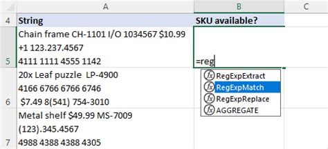 Excel RegEx Examples Using Regular Expressions In Formulas