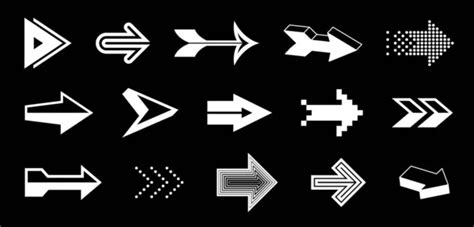 Arrow Symbols Big Set Different Shapes Styles Concepts Cursors Icons Stock Vector By ©ostapius