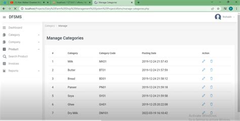 dairy farm shop management using php and mysql with source code