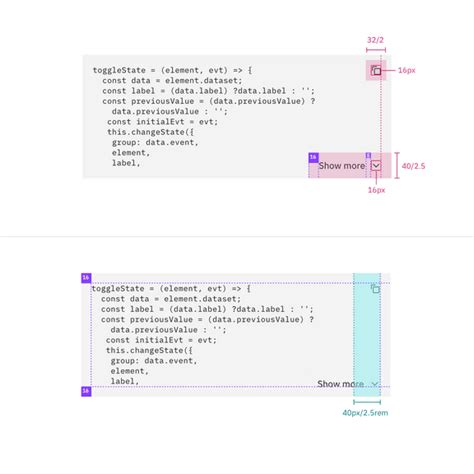 Code Snippet Carbon Design System