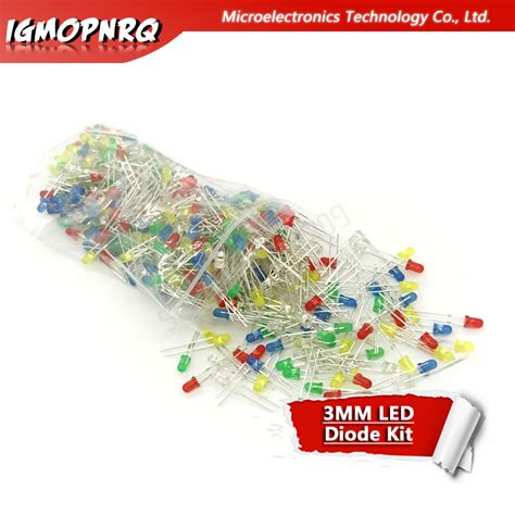 5colors 100pcs 500pcs 3mm Led Diode Kit Mixed Colo Vicedeal