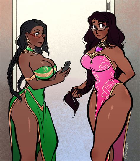 Rule 34 2girls Big Breasts Braid Cleavage Connie Maheswaran Dark