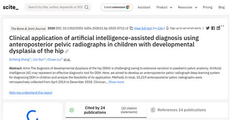 Clinical Application Of Artificial Intelligence Assisted Diagnosis Using Anteroposterior Pelvic