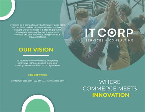 It E Commerce Solutions Company Profile Digital Brochure Template Edit Online And Download