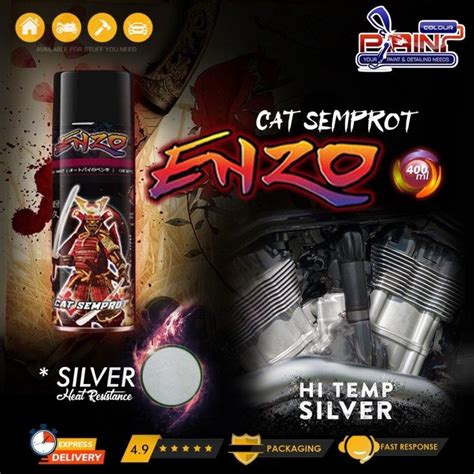 Cat Semprot Enzo Silver Heat Resistance Bukan Samurai Pylox Tahan Pana Lazada Indonesia