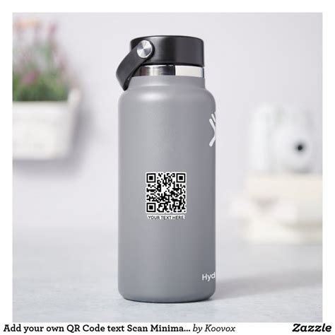 Add Your Own Qr Code Text Scan Minimal Simple Zazzle Coding Laptop Sticker Skins Tool Design