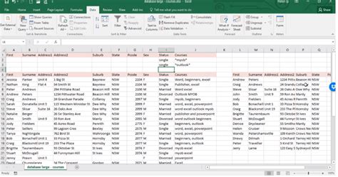 Admnexc307705 Excel Training How To Arrow The Results Using Advanced Filter Showezy Excel