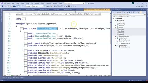 Learn WPF In Small Steps Observable Collection YouTube
