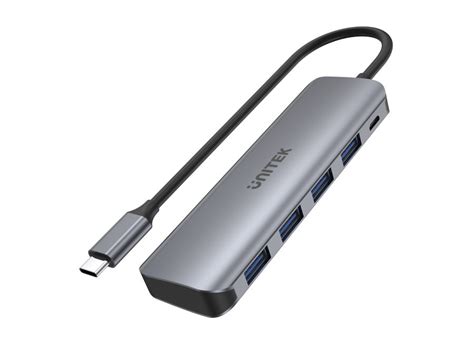 Hub USB C USB 3 1 X4 Plus USB Micro Unitek H1107A Aktywny AkcesoriaPC