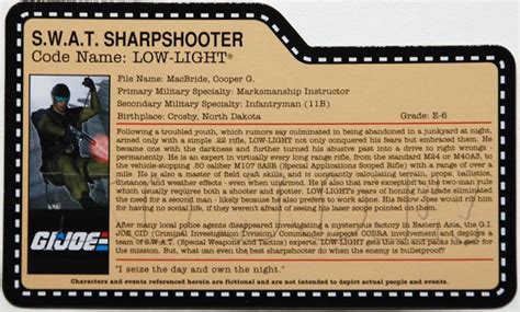 Low Light V7 Gi Joe Action Figure Yojoe Archive Low Lights