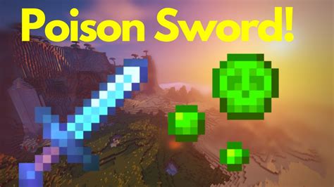 How To Get A Poison Sword On Minecraft Using Commands Youtube