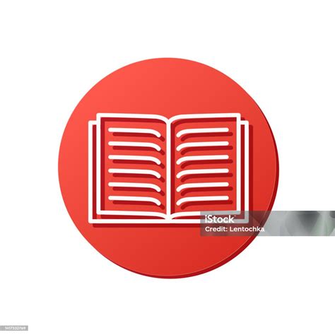 오디오 북 응용 프로그램 표지 열린 책 빨간색 둥근 아이콘 스토리 강조 표시 읽기 벡터 일러스트 레이 션 0명에 대한 스톡 벡터 아트 및 기타 이미지 Istock
