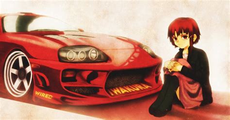 Iwakura Lain Serial Experiments Lain Toyota Supra Highres Brown