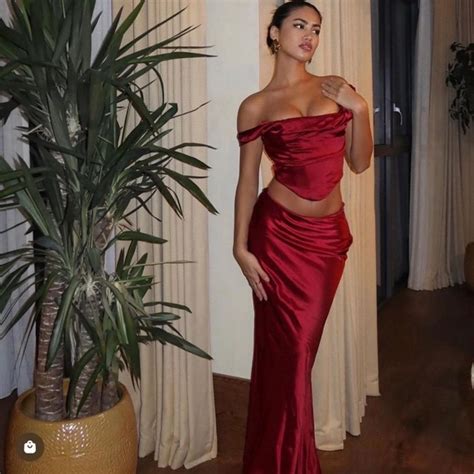 House Of Cb Skirts House Of Cb Cydel Ruby Cut Maxi Skirt Poshmark