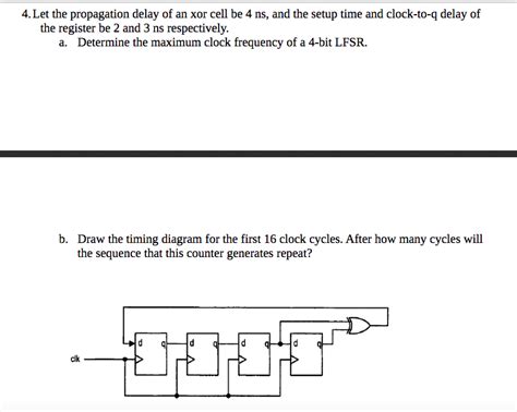 Solved Let The Propagation Delay Of An Xor Cell Be Ns Chegg