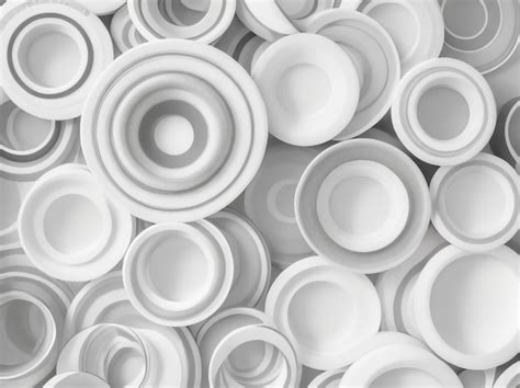 Premium Ai Image Concentric Elegance Many Concentric Random Offset White Rings Or Circles 2