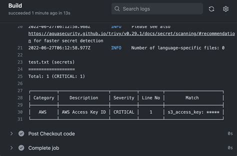 the exit code 1 can t stop the workflow · issue 135 · aquasecurity