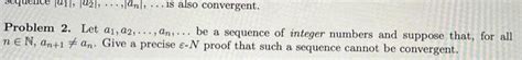 solved problem 2 let a1 a2 … an … be a sequence of integer