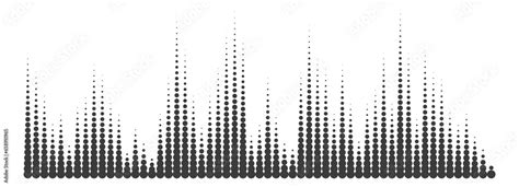 Audio Histogram Signal Frequency Distribution Black Chart Stock Illustration Adobe Stock