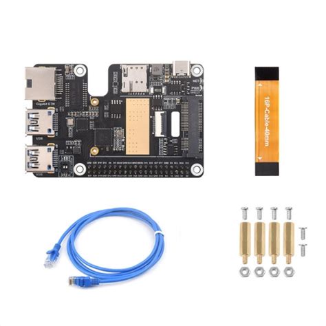 Waveshare For Raspberry Pi PCIe To MiniPCIe Gigabit Ethernet USB Gen HAT Spec No