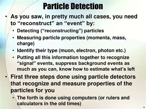 PPT Basics Of Particle Detection In Experimental Physics PowerPoint Presentation ID 2216471