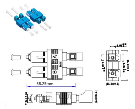 LC Female SC Male Conversion Adapter