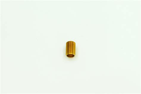 Brass Allthread Nipples M13 X 19mm Long Brass Lampholders