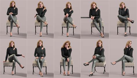 Z Sitting Poses For Genesis 8 Female And Genesis 9 Daz 3d