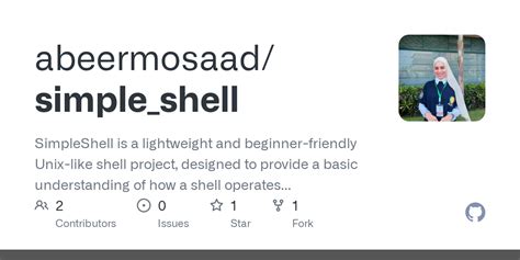 github abeermosaad simple shell simpleshell is a lightweight and