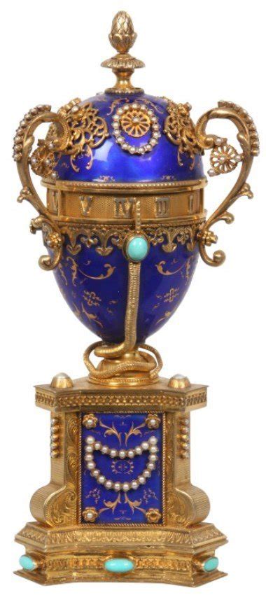 Enamel And Gilt Brass Annular Egg Clock Price Guide