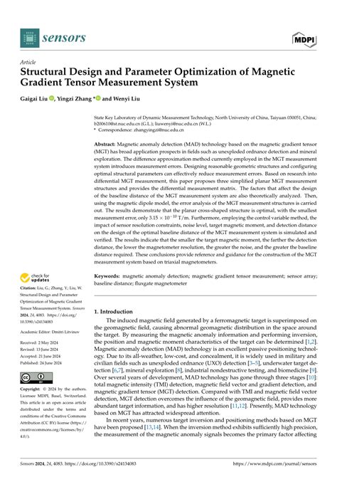 pdf structural design and parameter optimization of magnetic gradient